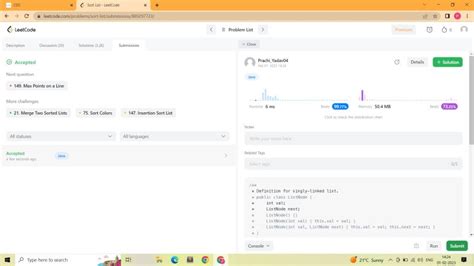 Prachi Yadav On Linkedin Connections 100daysofcodechallenge Java Leetcode