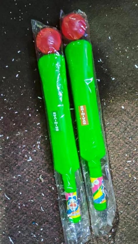 Srinivas Multicolor Plastic Bat Ball Set Size Short Handle At Best