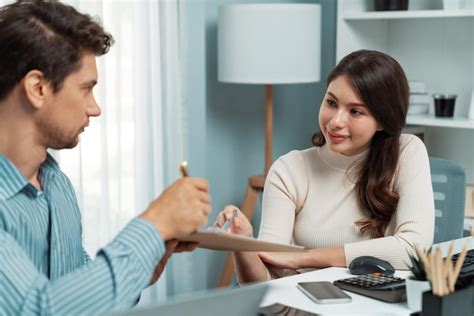 premium photo woman hand over script note to manager for reviewing message postulate