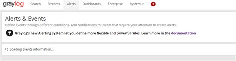 Loading Events Information Graylog Central Peer Support Graylog