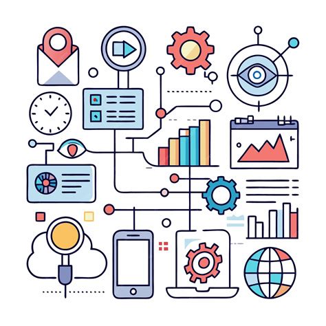 Business Analytics With Charts Graphs And Data Visualization Premium Ai Generated Vector