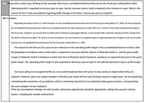 Nintendo Explains The Impact Of Tariffs On Switch 2 Hardwaresoftware