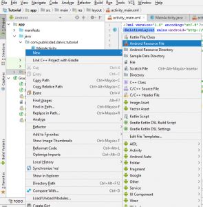 Menú xml en android Studio App Game Tutoriales