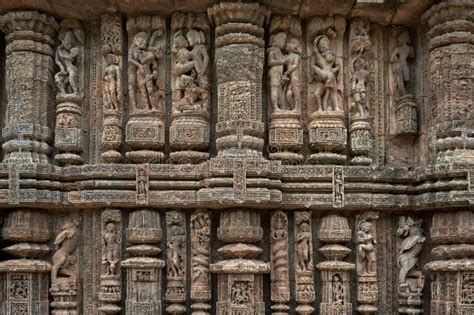 Vintage Erotic Sculptures On The Outer Walls Of Sun Temple Konark Editorial Stock Photo Image