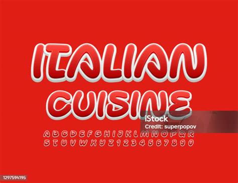 벡터 밝은 템플릿 이탈리아 요리 크리에이티브 알파벳 문자 및 숫자 세트 0명에 대한 스톡 벡터 아트 및 기타 이미지 0명 건강한 생활방식 건강한 식생활 Istock