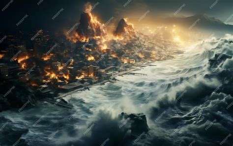 Premium Ai Image Natural Disaster Earthquake Generative Ai