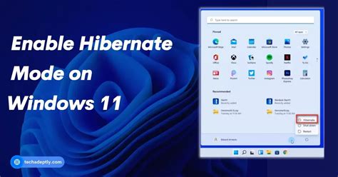 How To Enable Hibernate Mode On Windows 11 Tech Adeptly