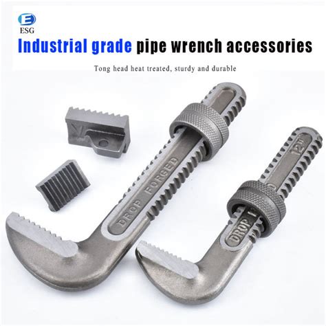 Pipe Wrench Heel Jaw With Pin Assembly Wrench Replacement High Carbon
