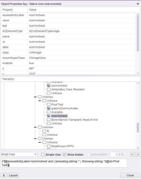 Xpath Is Not Working For Ios For Native App Support Appium Discuss