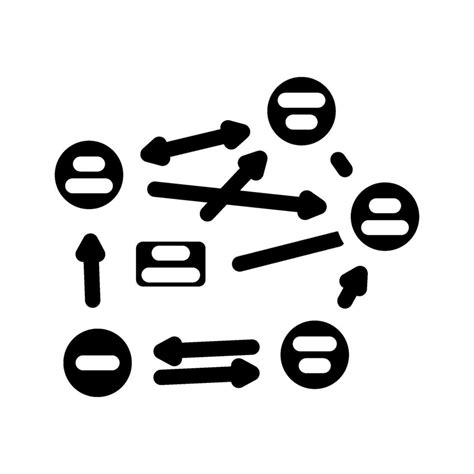 Flow Arrows Big Data Glyph Icon Illustration 54189892 Vector Art At Vecteezy