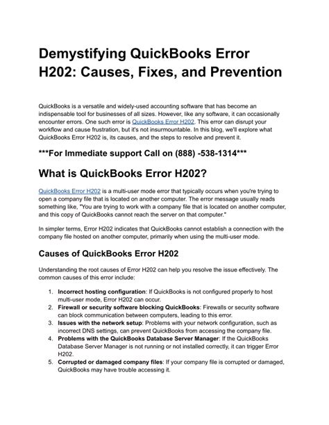 Ppt Demystifying Quickbooks Error H202 Causes Fixes And Prevention
