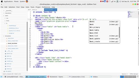 07 Crud System Using Django And Ajax Update Part 2 Youtube