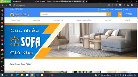 website bán đồ nội thất dùng laravel php mysql sàn giao dịch source