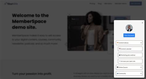 Floating Member Button Memberspace Help Docs