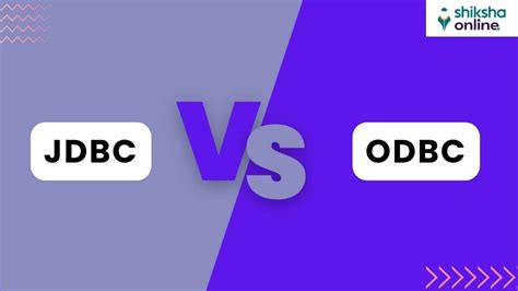 Difference Between JDBC And ODBC