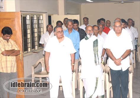 Dukkipati Madhusudhana Rao Condolence Meet Photos Telugu Cinema Producer And Writer