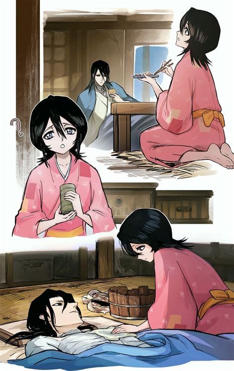 Kuchiki Byakuya And Kuchiki Hisana Bleach Drawn By Antatica11 Danbooru