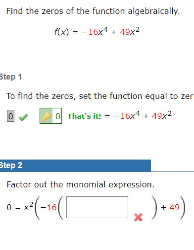 Solved Find The Zeros Of The Function