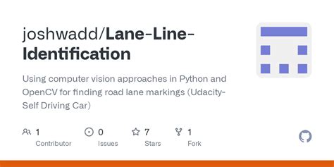 GitHub Joshwadd Lane Line Identification Using Computer Vision Approaches In Python And