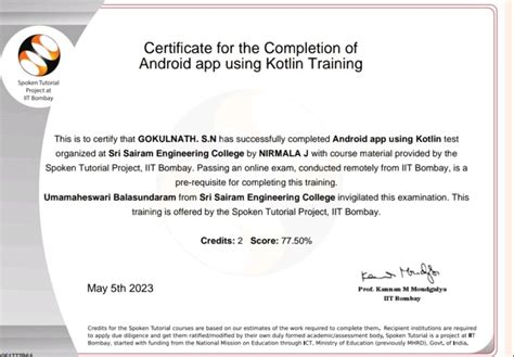 Gokul Nath On Linkedin Spokentutorial Androidapp