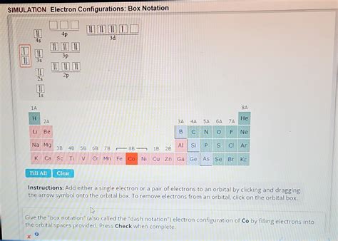 Solved SIMULATION Electron Configurations Box Notation 4 Chegg Com