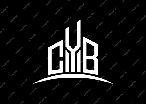 Premium Vector Letter Cyb Building Vector Monogram Logo Design Template Building Shape Cyb Logo