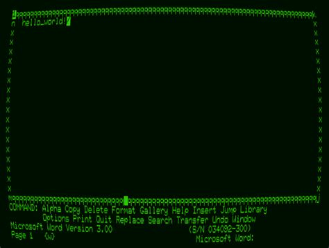 Winworld Microsoft Word 3 X Unix