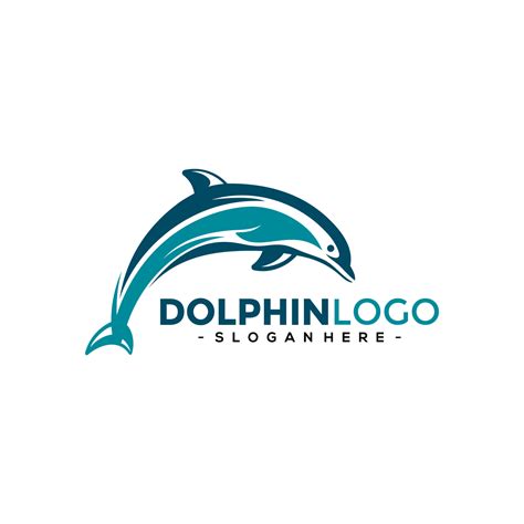 Dolphin Logo Template Vector Dolphin Jumping Logo Design Concept
