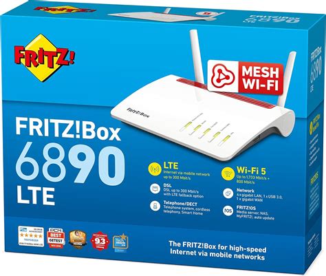 Avm Fritz Box Lte International Modem Router Lte Vdsl Adsl Wifi Ac Mu Mimo Mesh