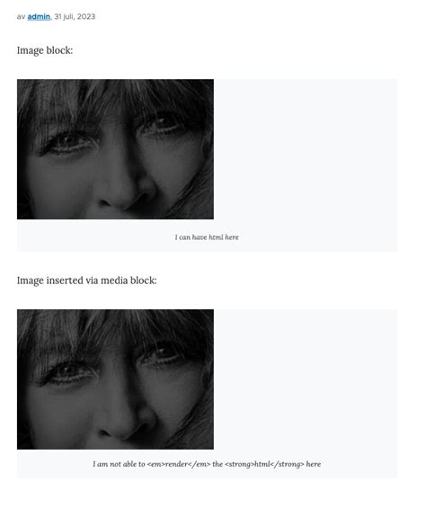 Not Able To Render Html In Figcaption For Media Block 3378183
