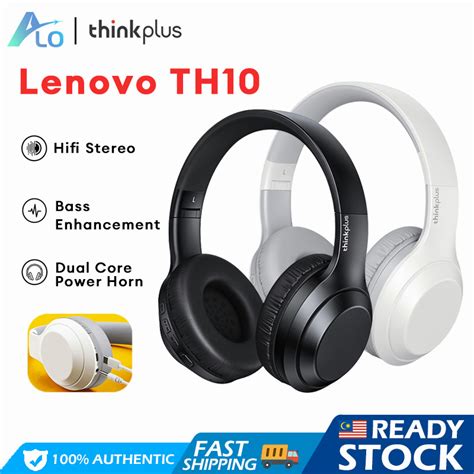 Lenovo Thinkplus TH Stereo Wireless Headphone Bluetooth Earphones D Hifi Bass Music Headset
