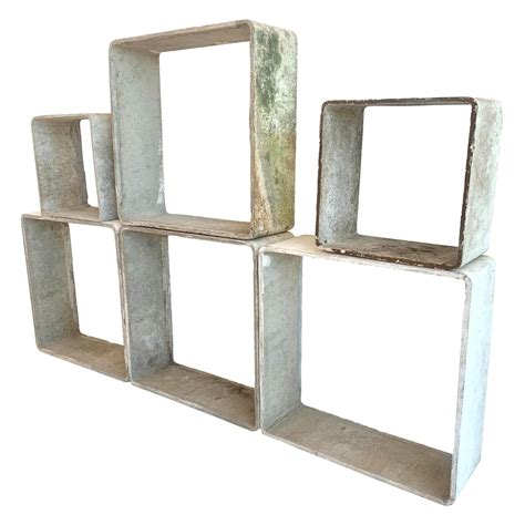Rare Willy Guhl Modular Cube Shelving At 1stdibs Modular Shelving Cubes