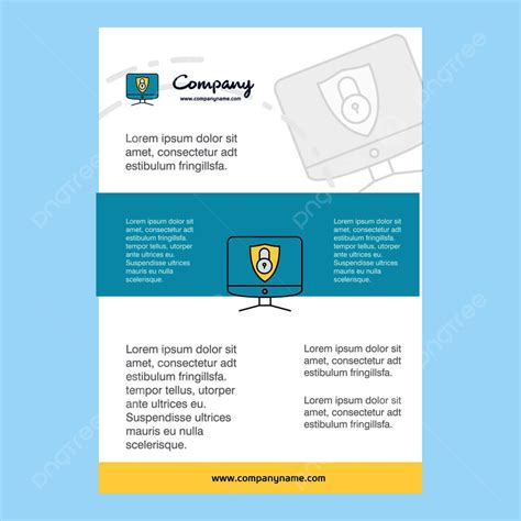 Diseño De Plantilla Para Computadora Protegida Descarga Gratuita De Plantilla En Pngtree