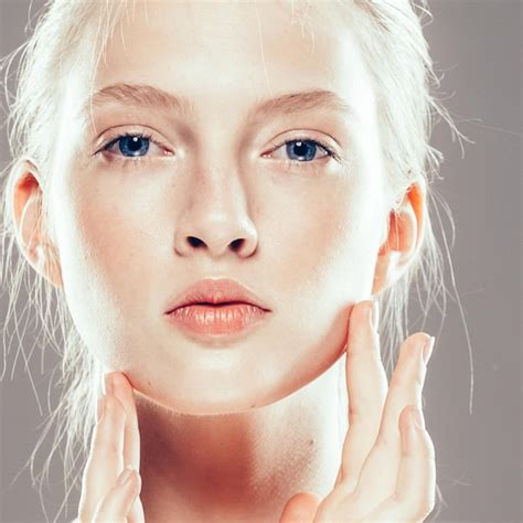 Premium Photo Beautiful Woman Face Portrait Beauty Skin Care Concept