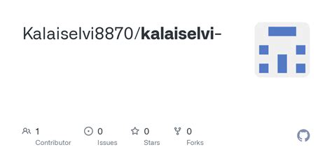 Github Kalaiselvi8870kalaiselvi