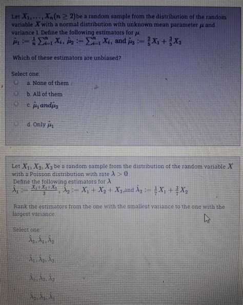 Solved Let X X N 2 2be A Random Sample From The