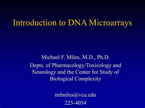 Ppt Introduction To Dna Microarrays Powerpoint Presentation Free