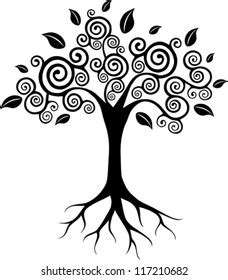 Abstract Vector Tree Stock Vector Royalty Free 117210682 Shutterstock