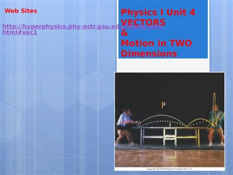 Pptx Physics I Unit 4 Vectors And Hbase Vect Html Vec1 Web