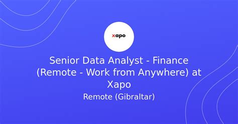 On Linkedin Senior Data Analyst Finance Remote Work From Anywhere At Xapo