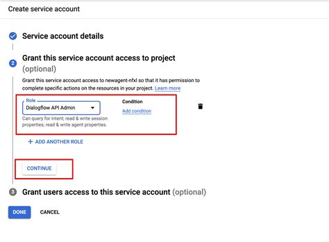 how to get the json key file from dialogflow