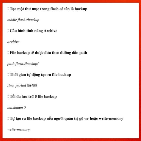 Share Tính Năng Auto Backup Cisco Viết Bởi Annie Doan