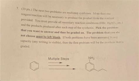 Solved 7 10 Pts The Next Two Problems Are Multistep
