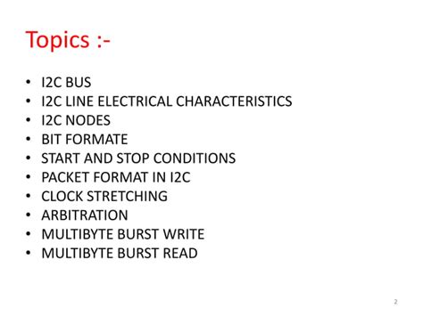 I2c Bus Protocol Pdf Computer Networking Computing