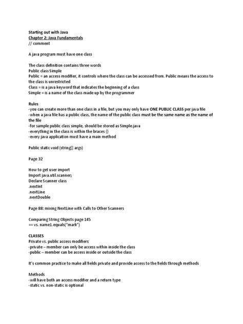 Starting Out With Java Gaddis Notes Pdf Programming Constructor Object Oriented Programming