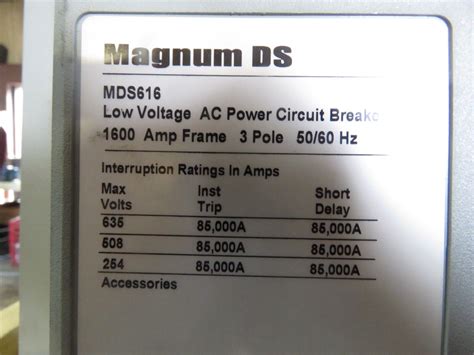 Eaton Cutler Hammer 5mlsig Magnum Ds Mds6163wea 125gn Mnnnn Nnnax New