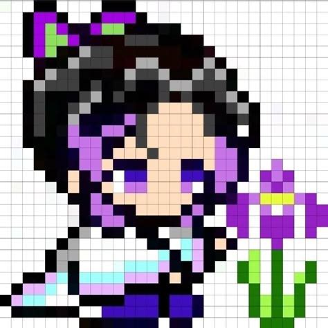 Demon Slayer Characters Pixel Art