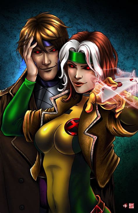 Rogue And Gambit By Tyrinecarver On Deviantart Comic Book Heroes Comics Love Marvel Rogue