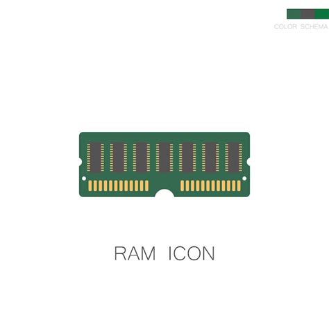 Computer Ddr Ram Icon Premium Ai Generated Vector