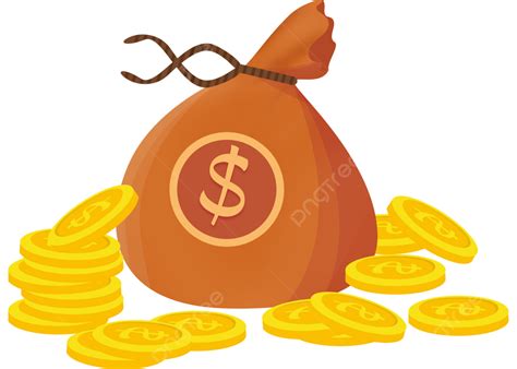 돈 가방 만화 동전 돈주머니 만화 금융 경제 Png 일러스트 및 Psd 이미지 무료 다운로드 Pngtree